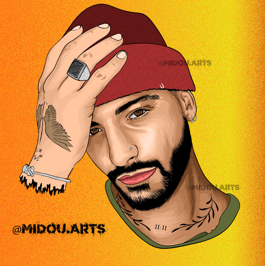 Maluma Cartoon Art | نفذلي