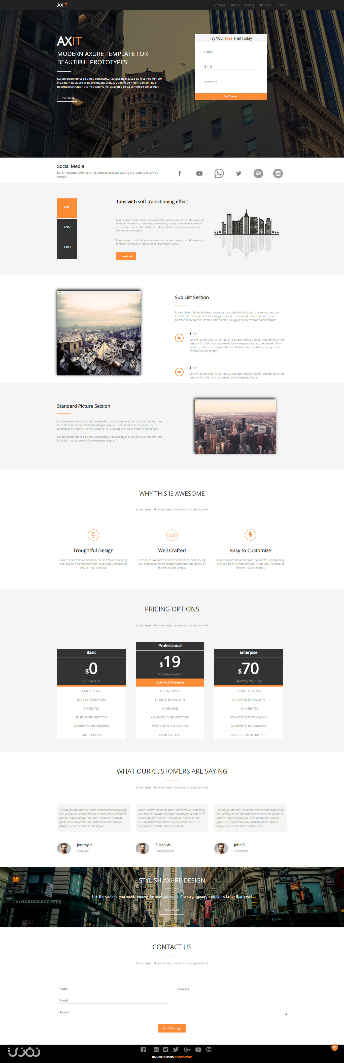 Axit Template | نفذلي