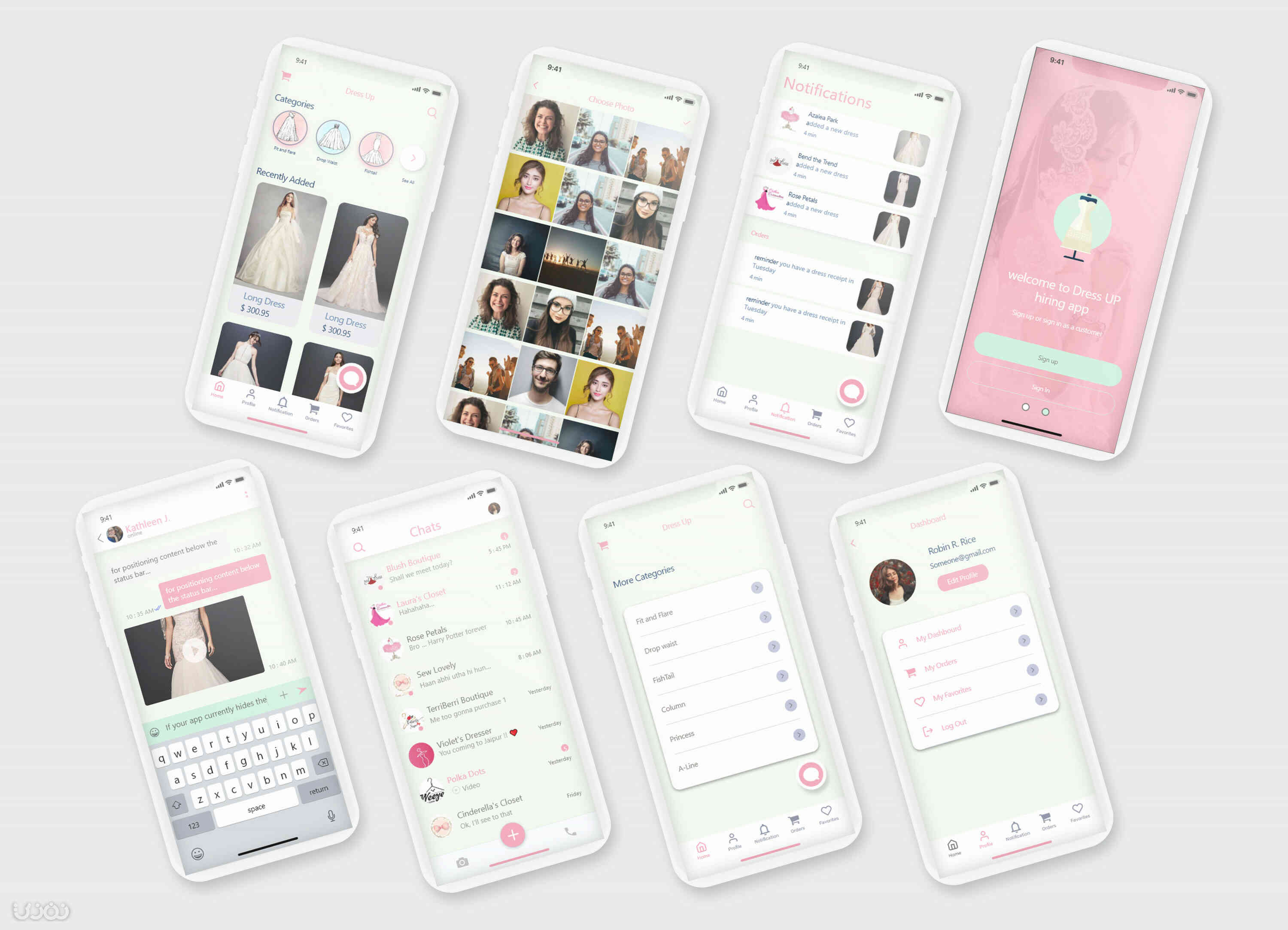 UI Dress Up app | نفذلي