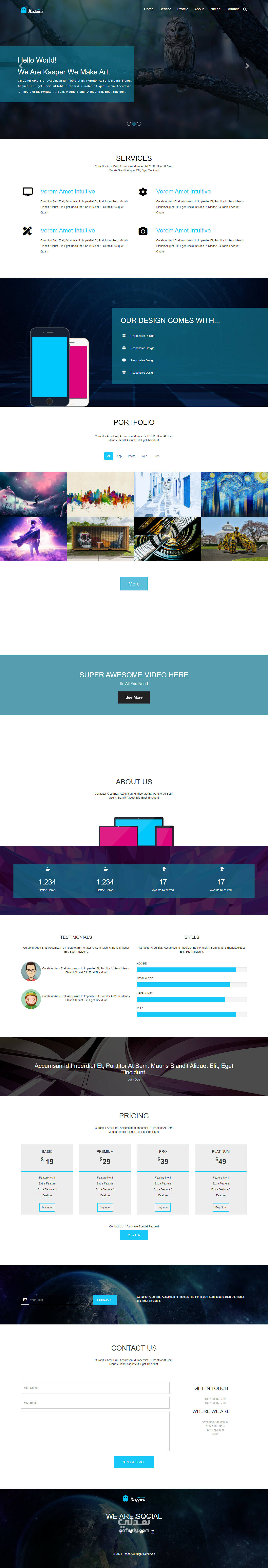 تصميم Frontend html css jquery Bootsrap animation | نفذلي
