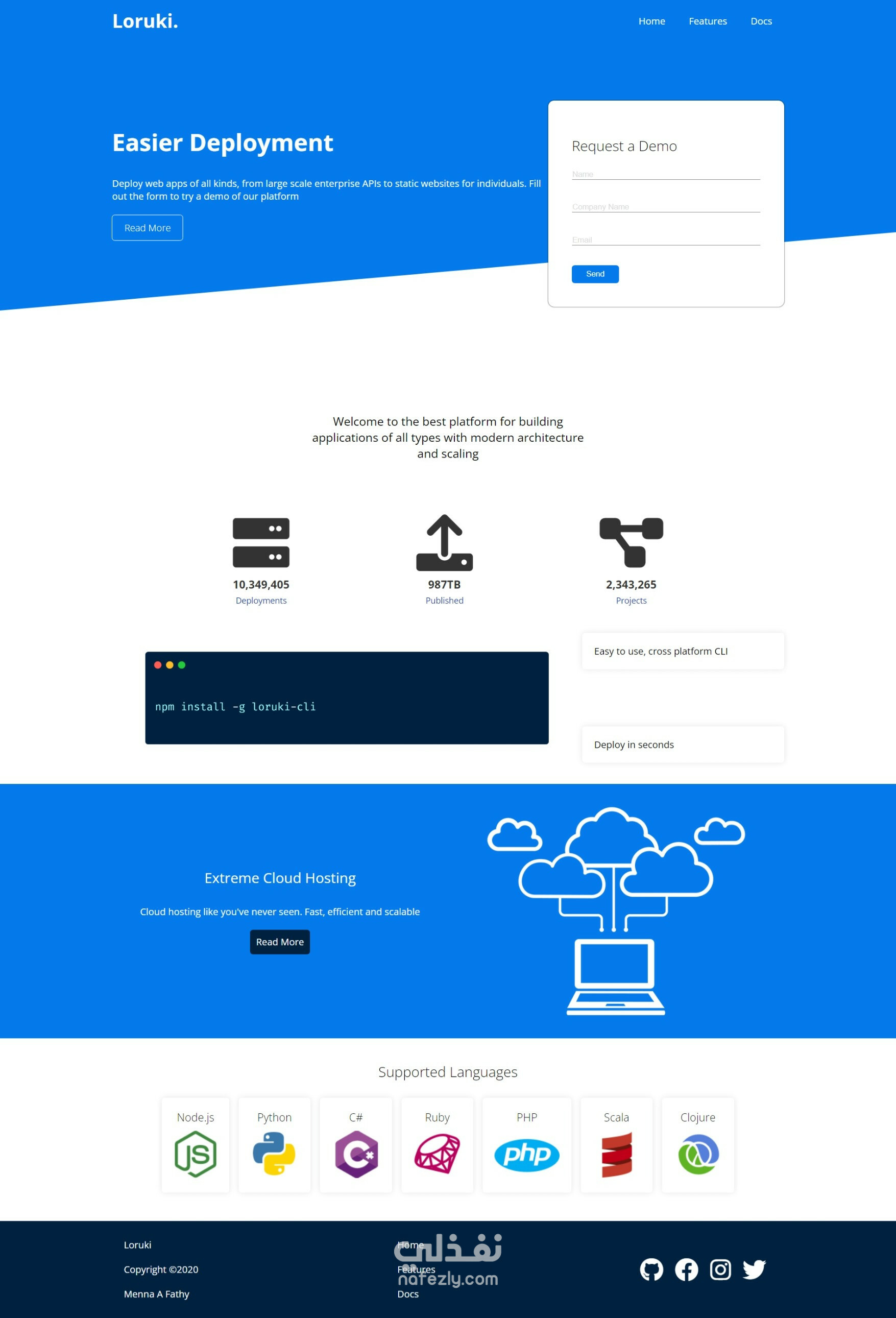 Loruki template | نفذلي