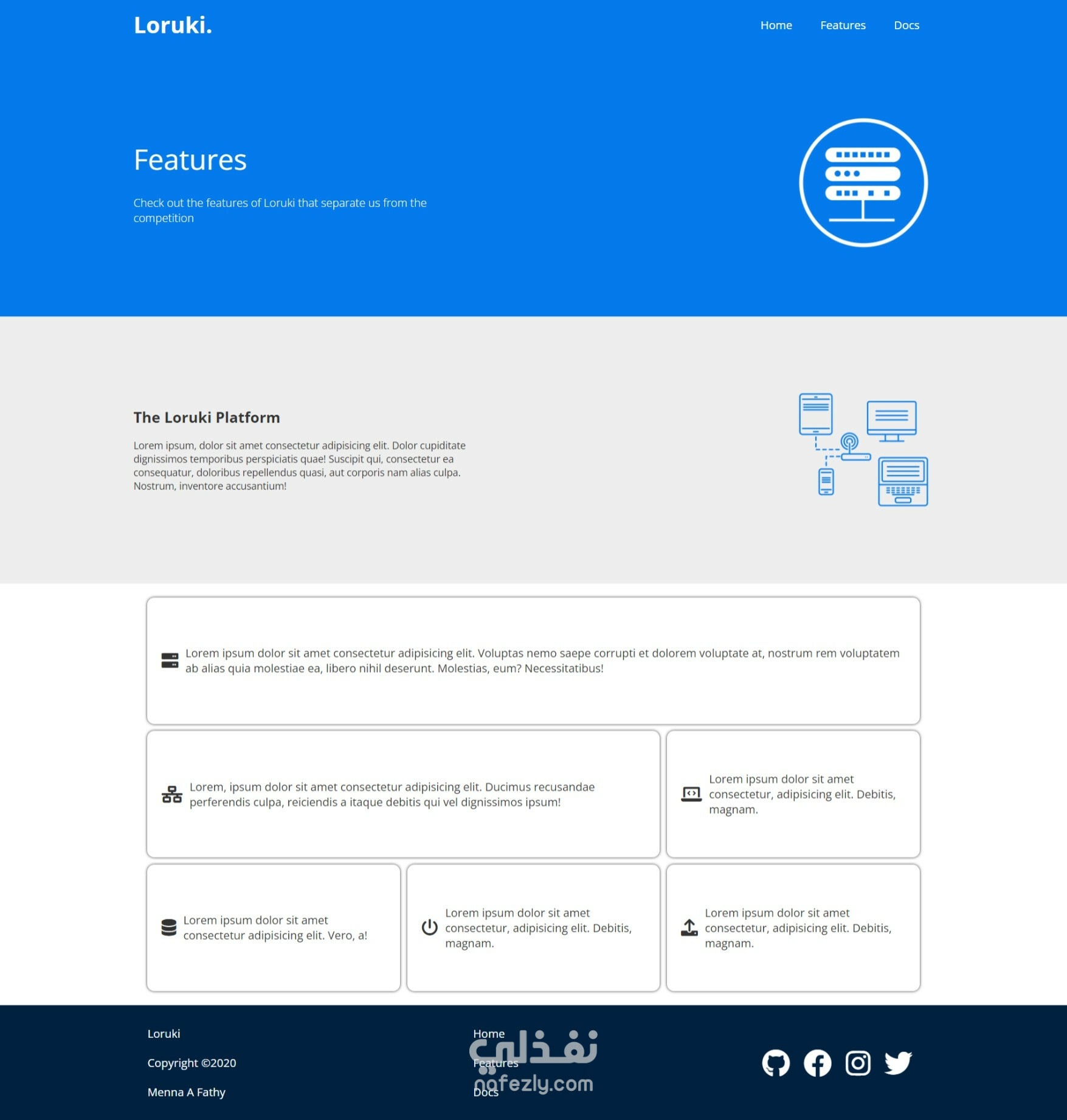 Loruki template | نفذلي