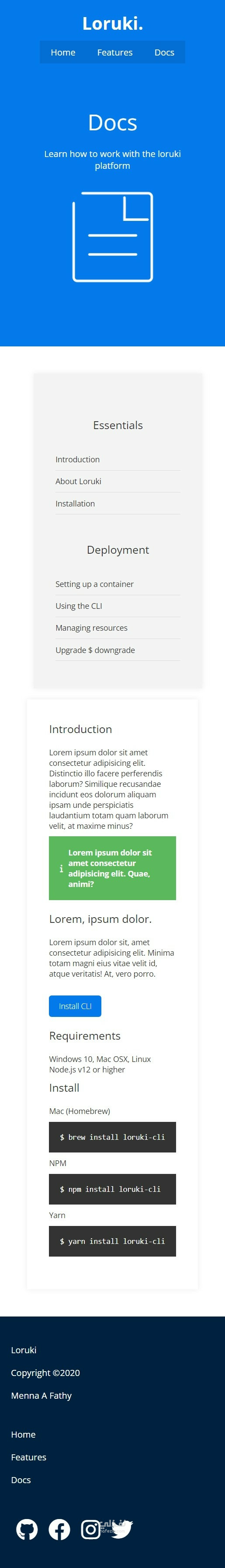 Loruki template | نفذلي