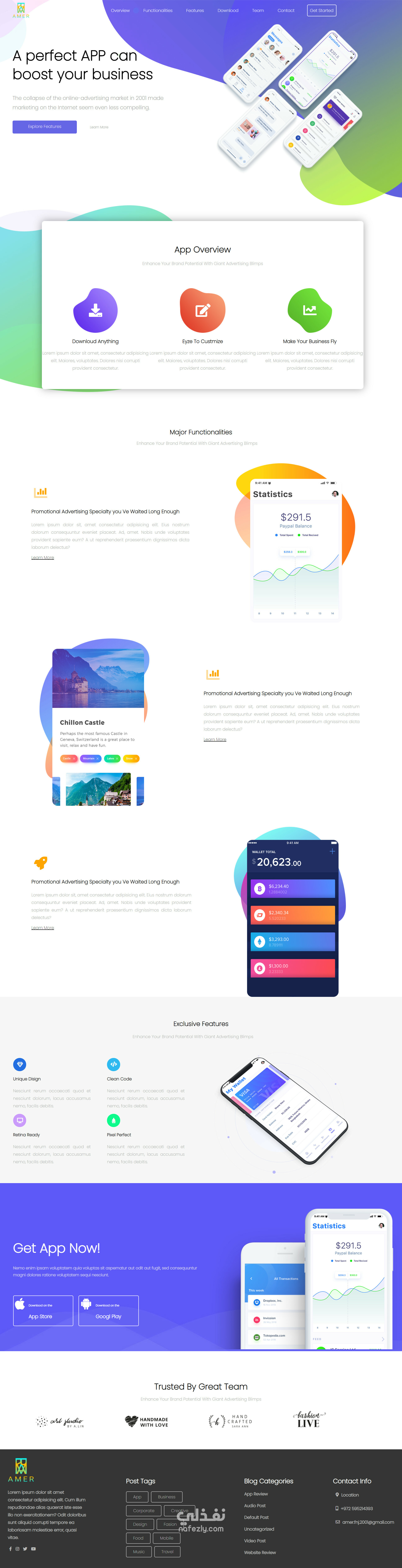 Front-End Template App | نفذلي