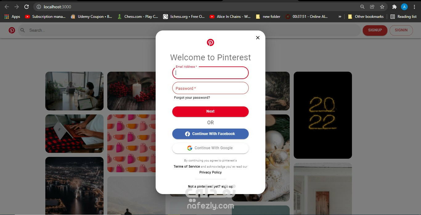 Pinterest Clone | نفذلي