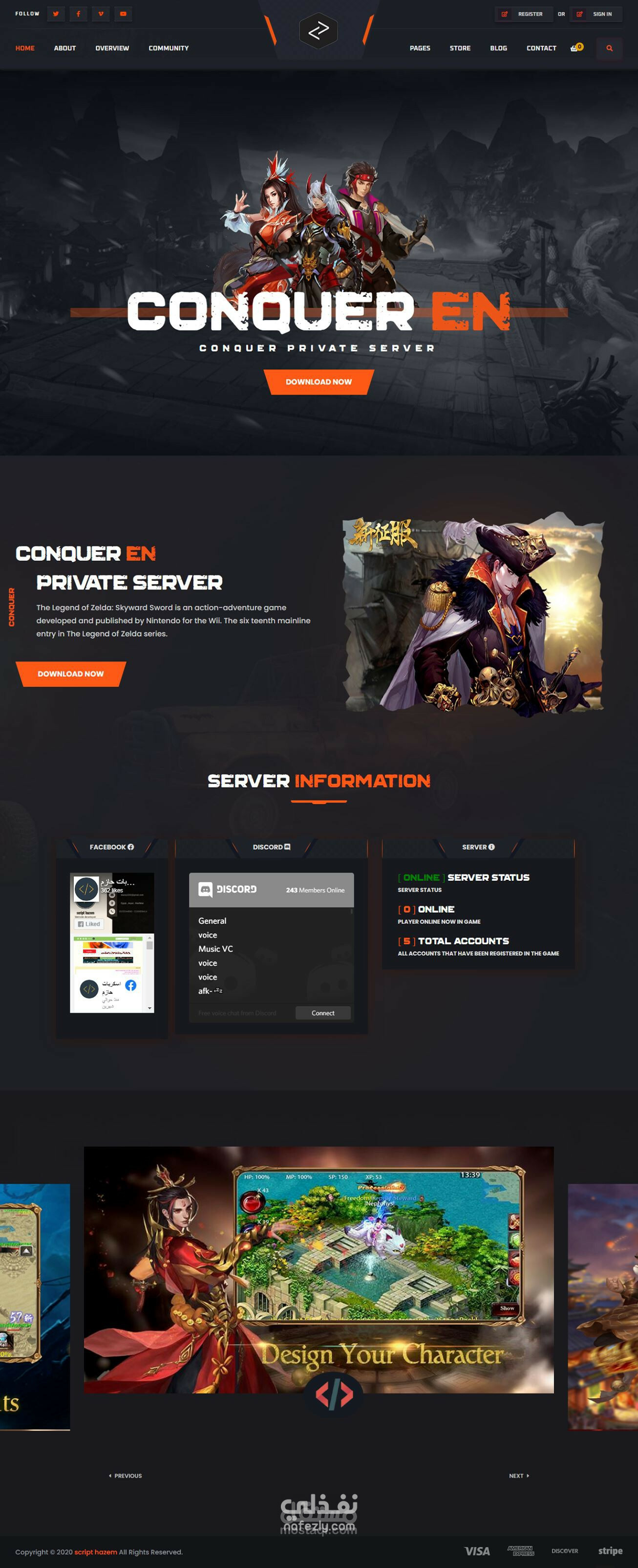 website gaming for conquer | نفذلي