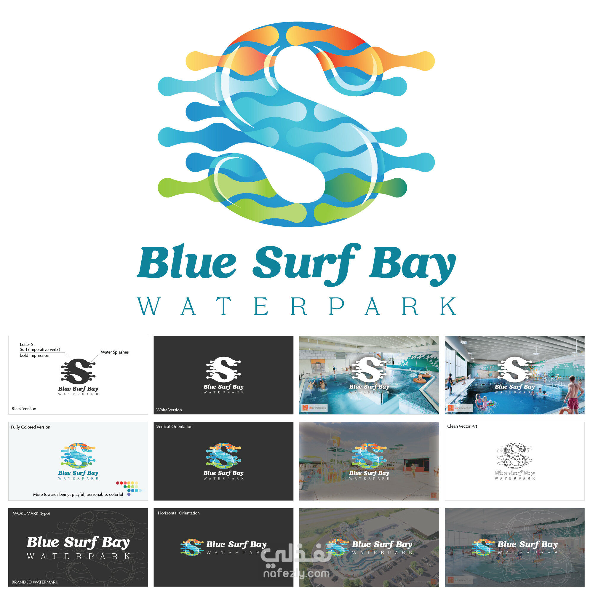 Blue Surf Bay Waterpark | Branding Proposal | نفذلي