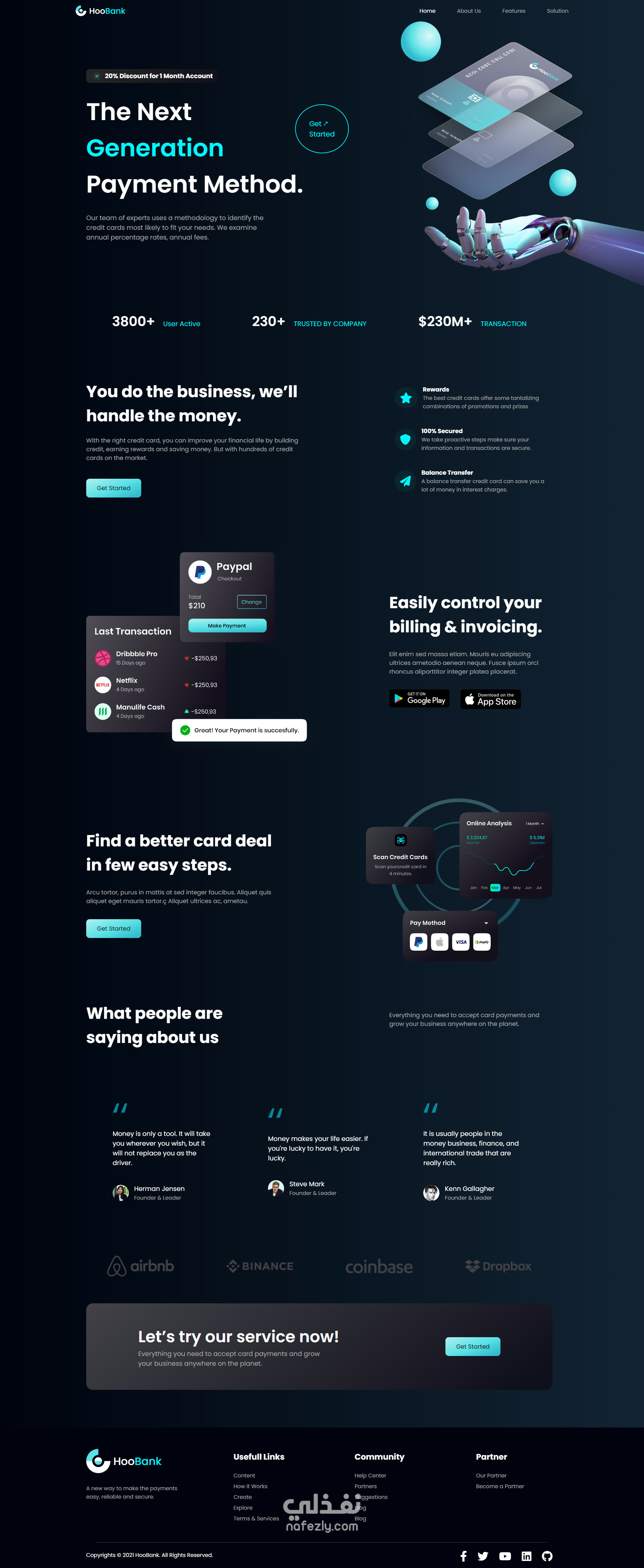 HooBank Website | نفذلي
