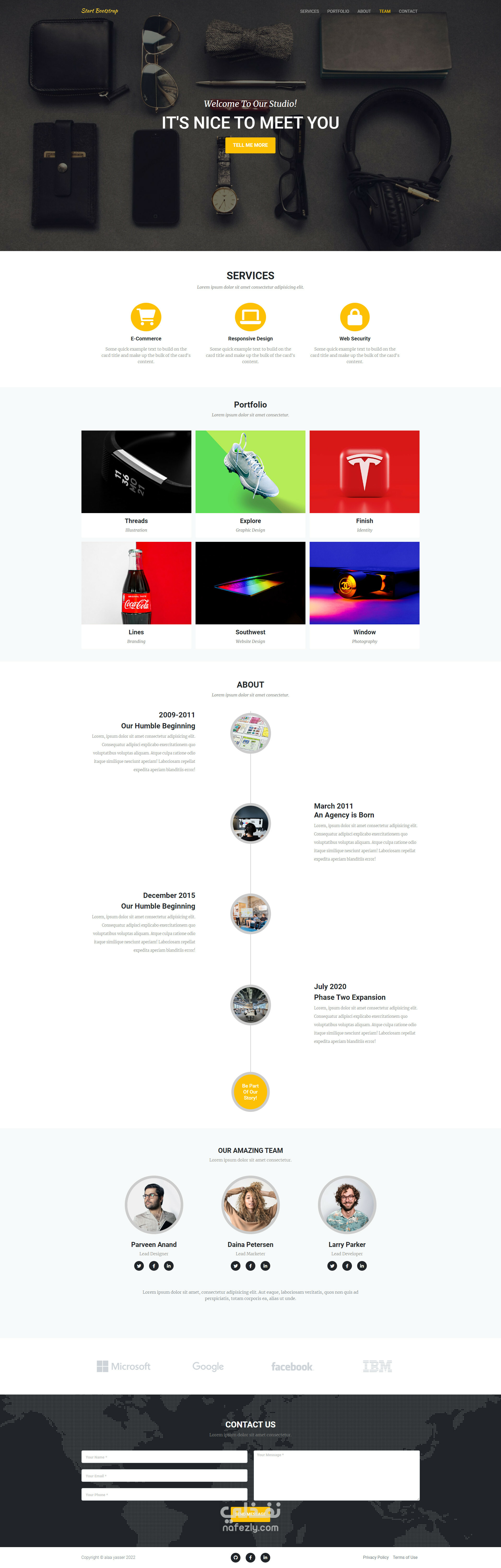 StartBootstrap | نفذلي
