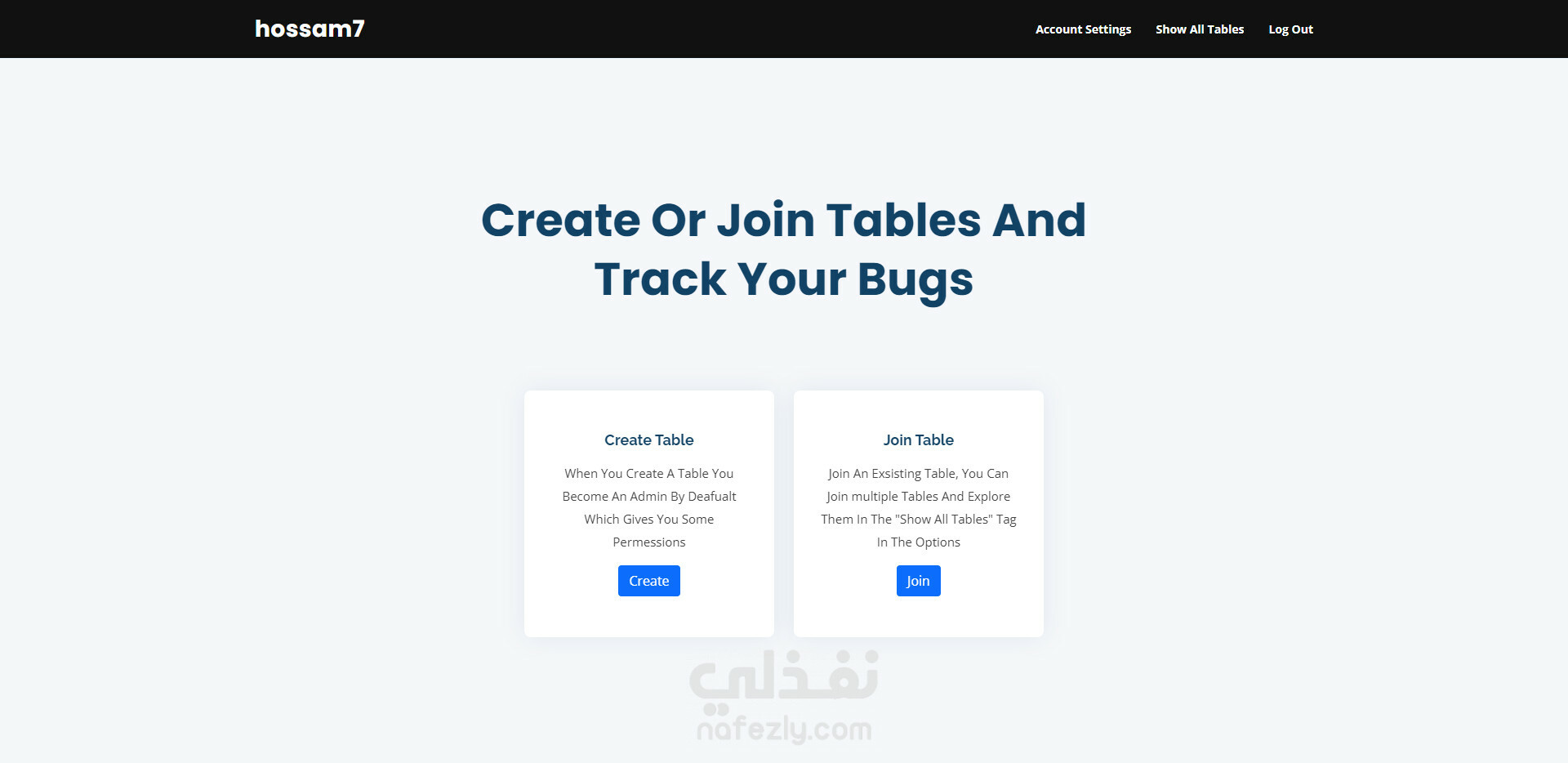 Bug Tracking Website | نفذلي