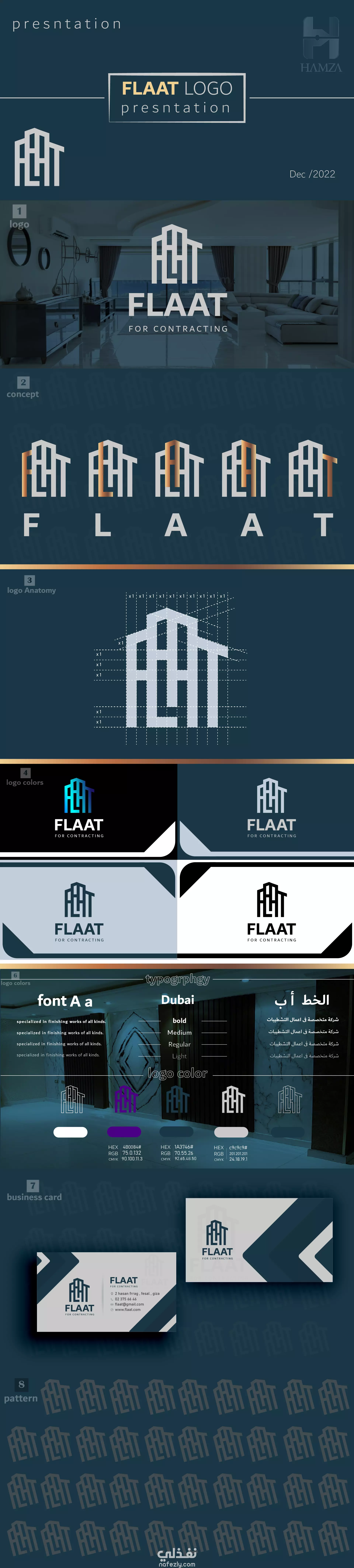 Logo for flaat company | نفذلي
