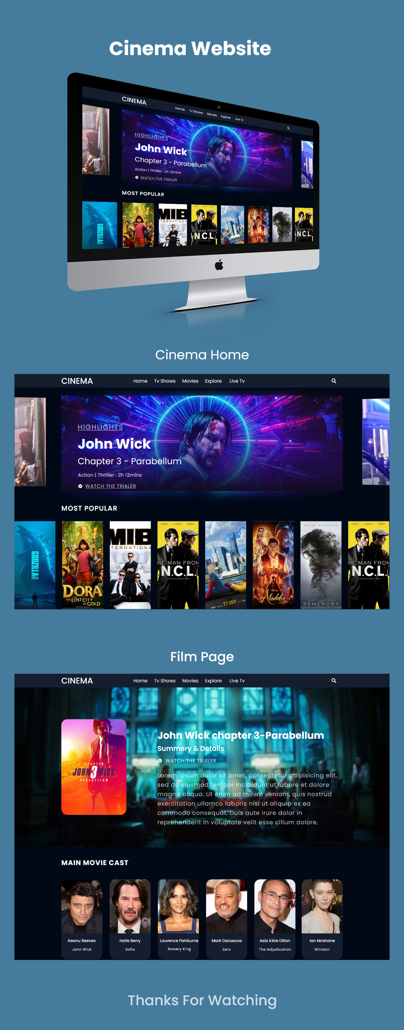 Cinema Website | نفذلي