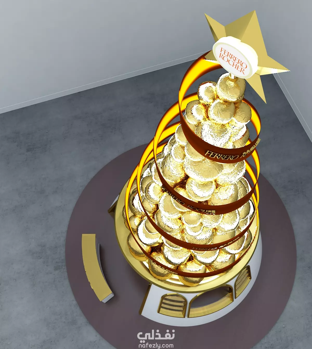 Ferrero Rocher Christmas Display | نفذلي