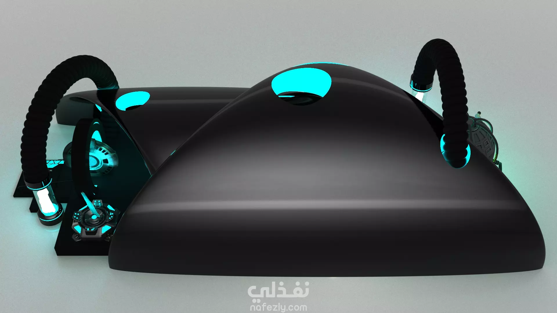 Royal Commission at Yanbu Booth Design- Teleportation Concept | نفذلي