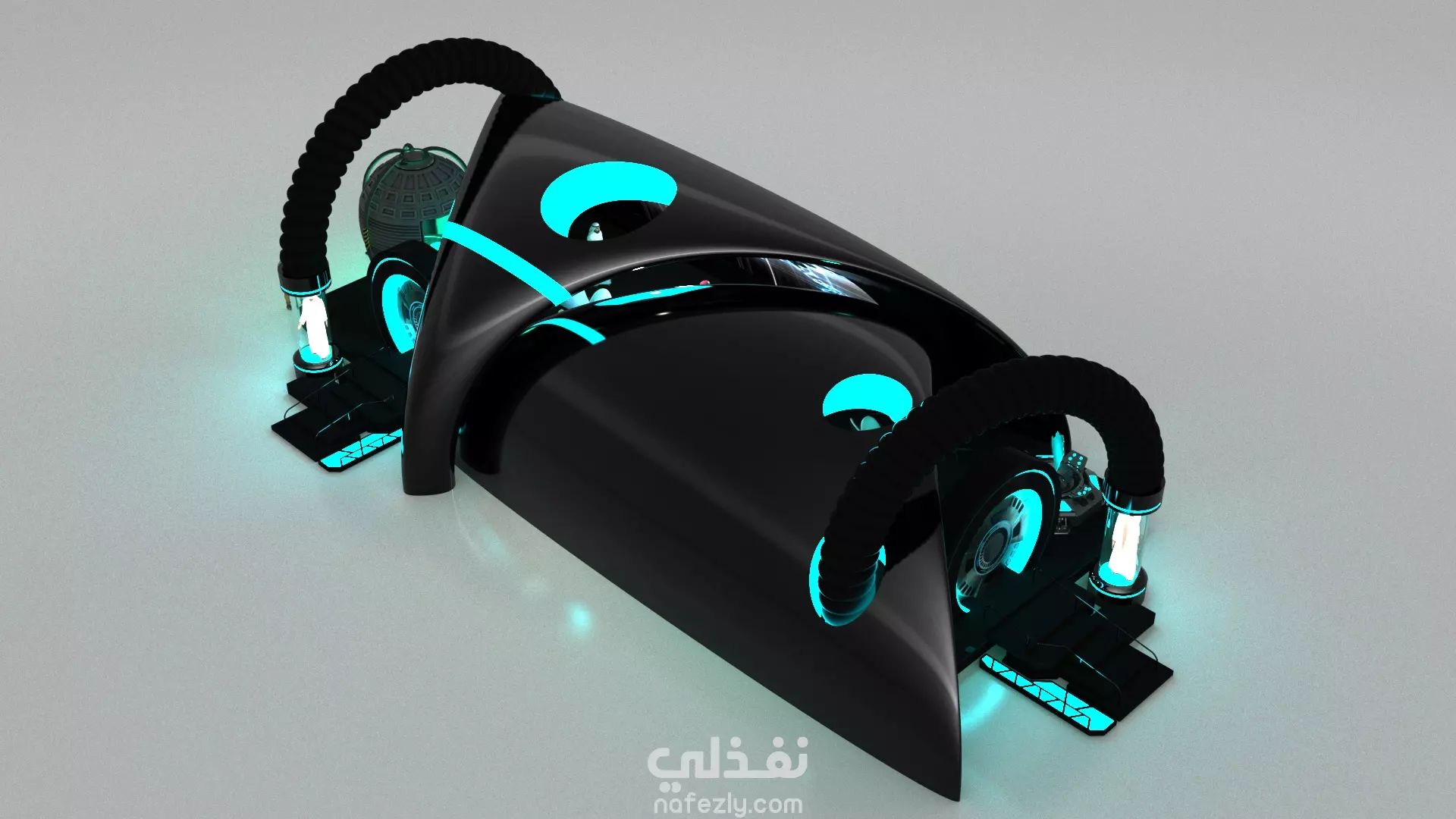 Royal Commission at Yanbu Booth Design- Teleportation Concept | نفذلي