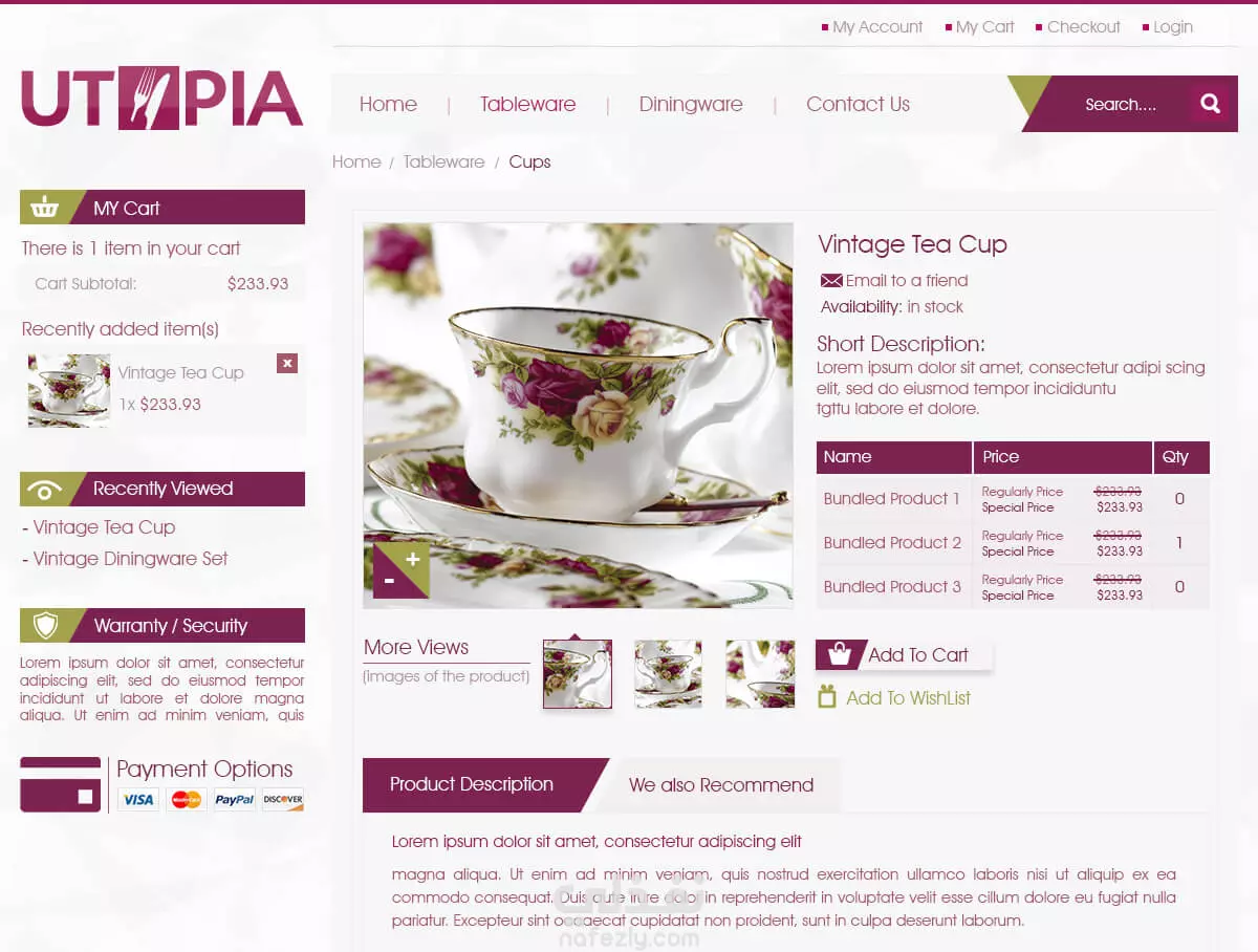 Utopia website design | نفذلي