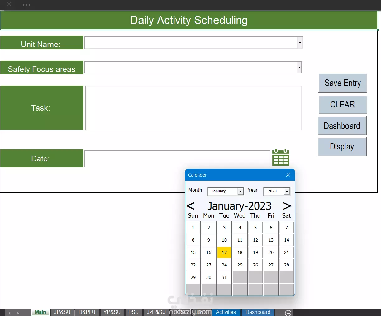 Daily Activity Dashboard | نفذلي