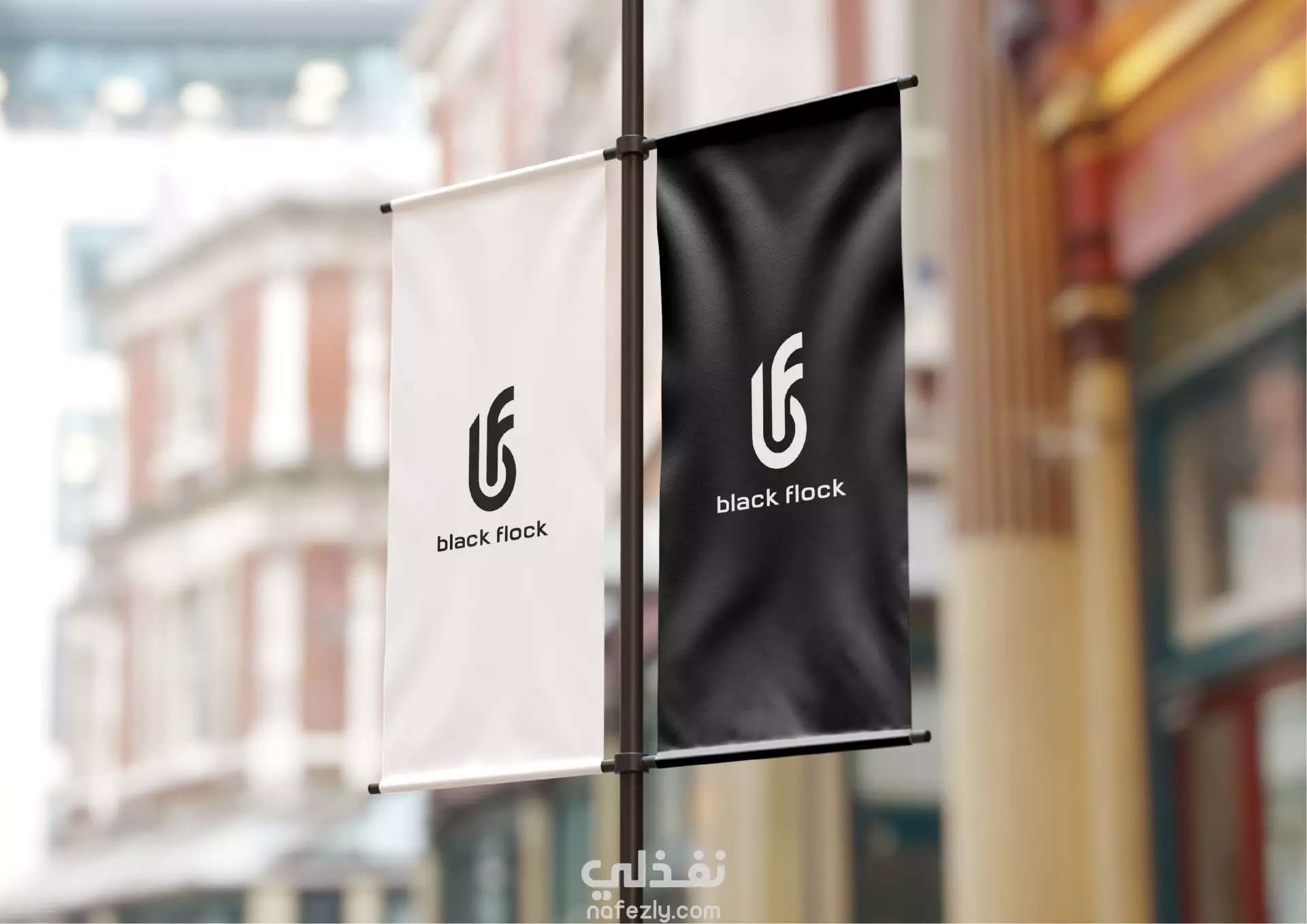 BLACK FLOCK - LOGO DESIGN | نفذلي