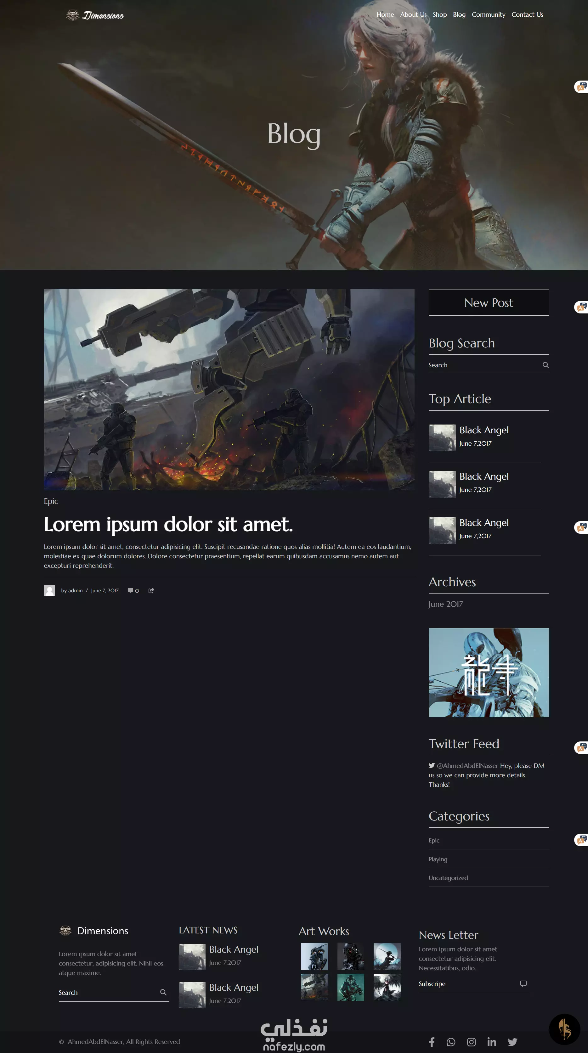 The Another Dimension - Ecommerce | نفذلي