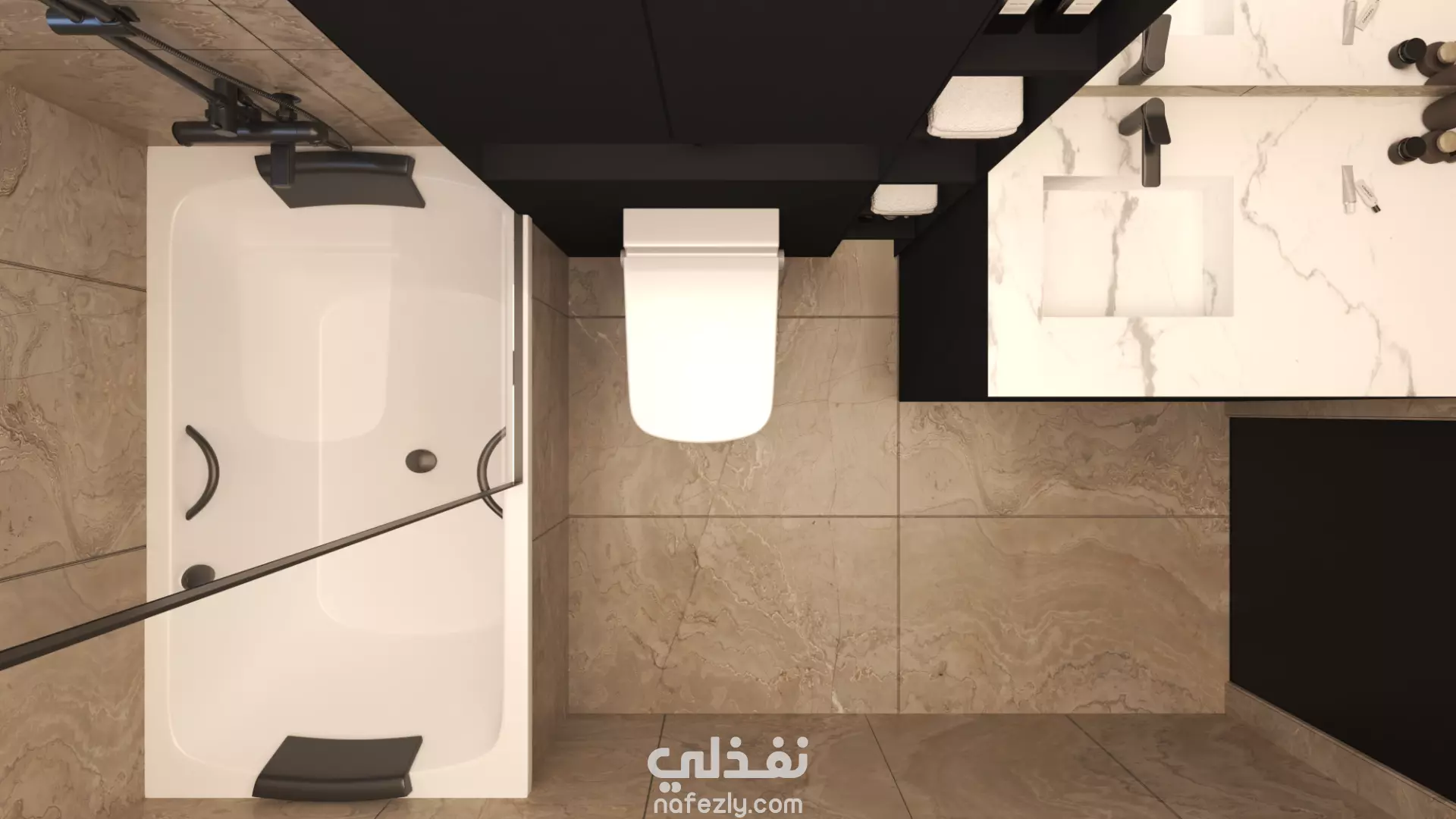 تصميم دورات مياه نفذلي