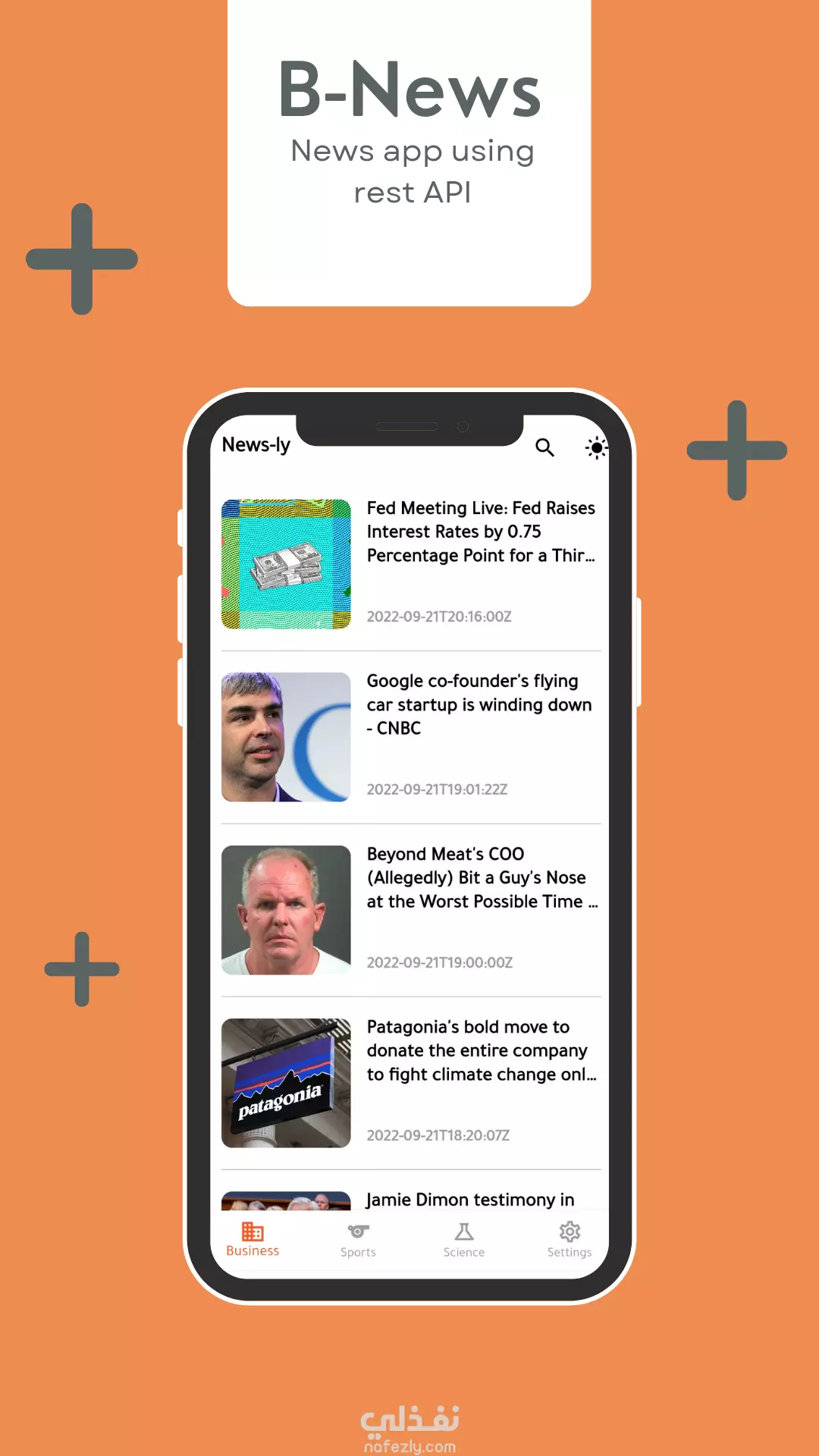 B-News app using rest API | نفذلي