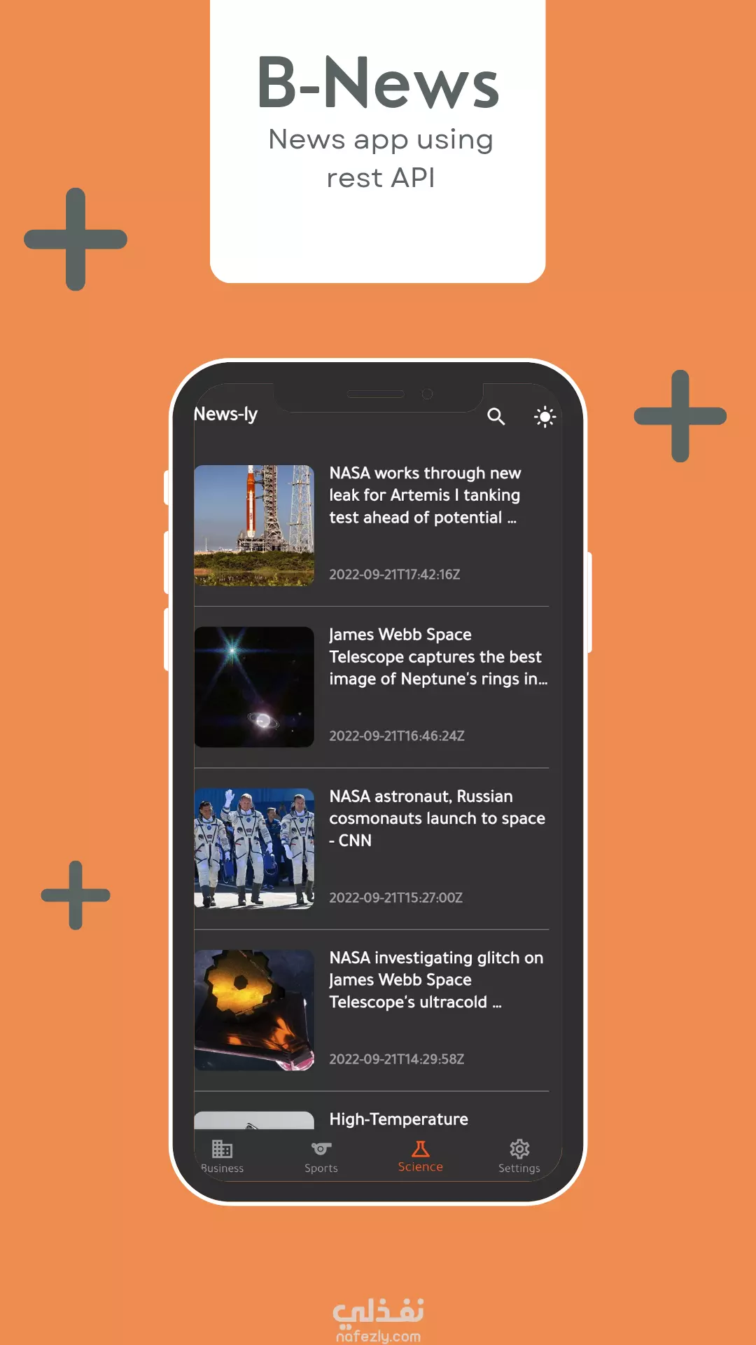 B-News app using rest API | نفذلي