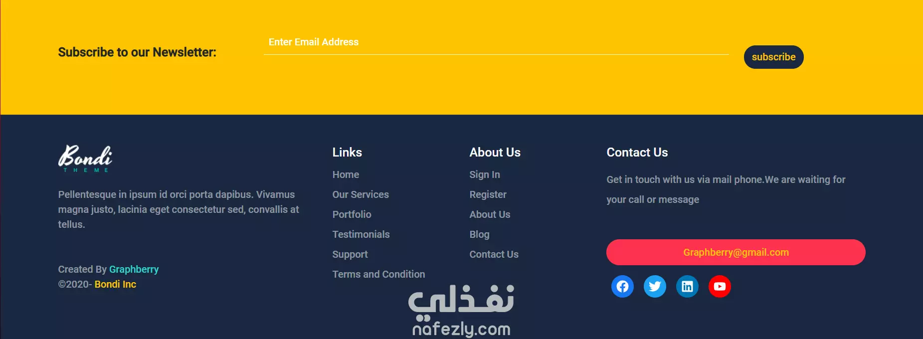 Bondi Template | نفذلي