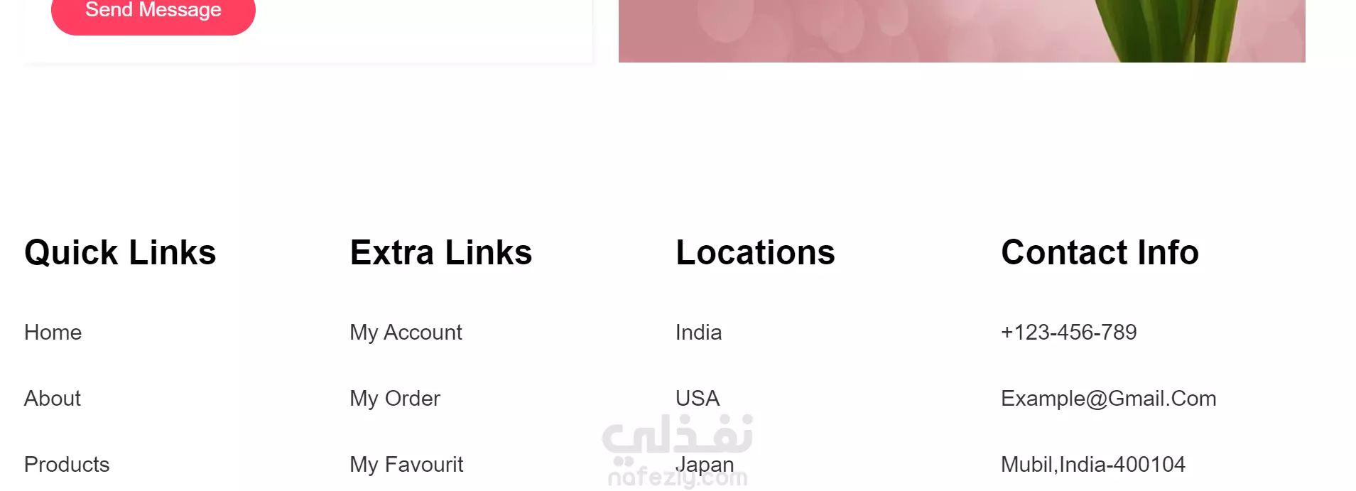 flower shop website with html and css | نفذلي