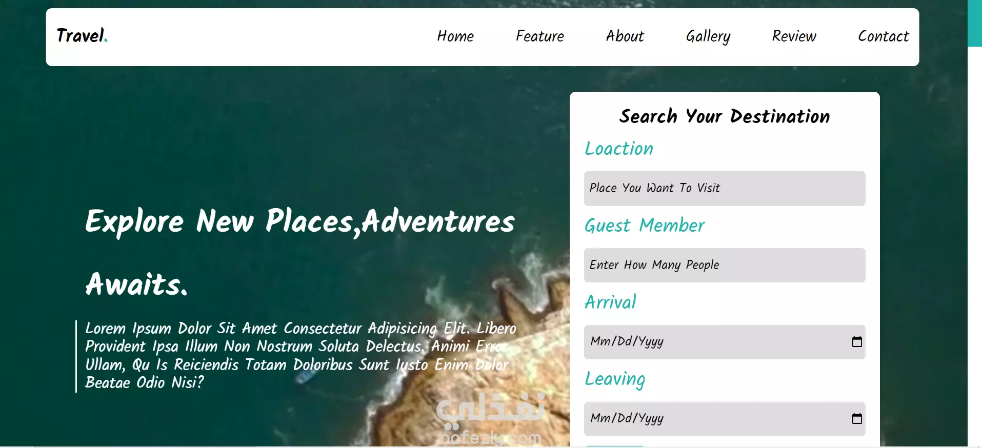 responsive tour website | نفذلي