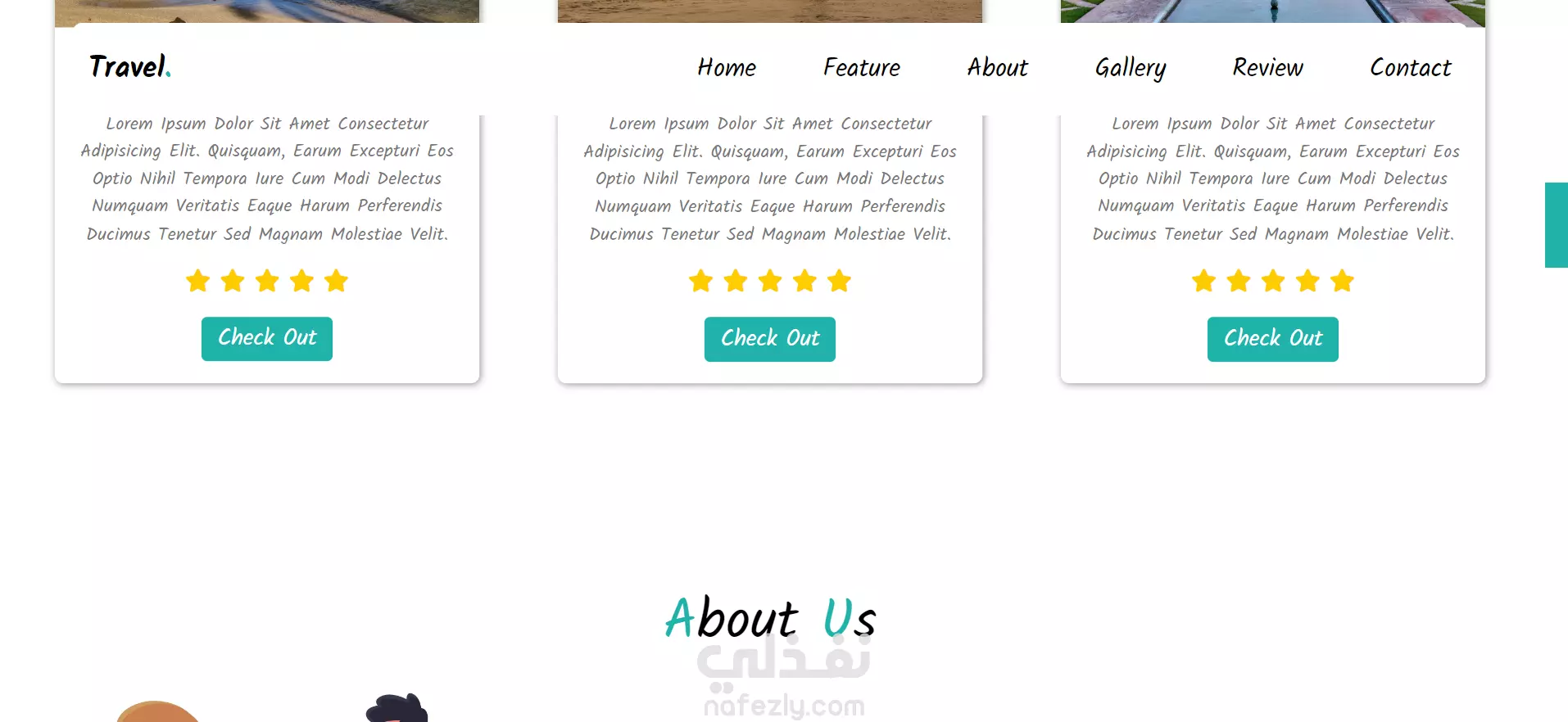 responsive tour website | نفذلي