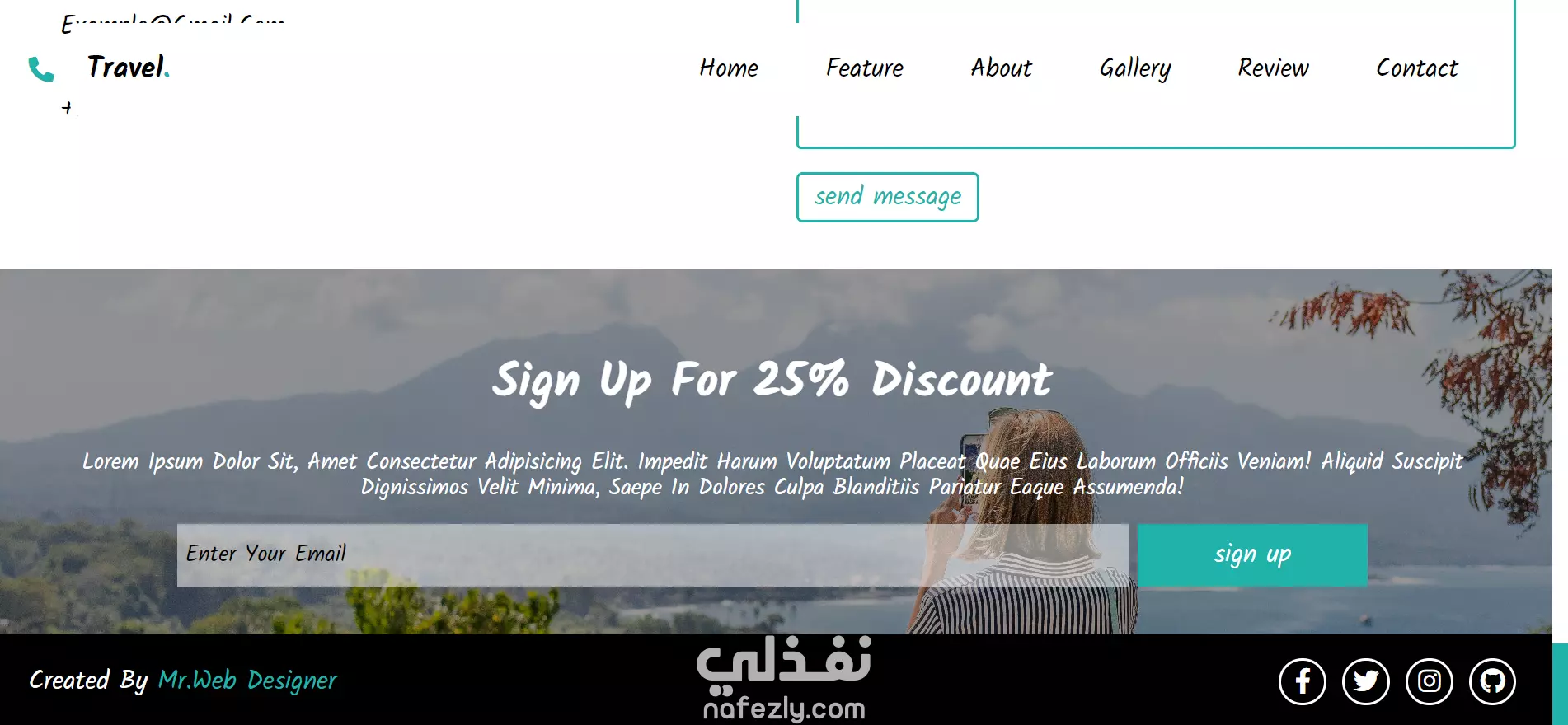 responsive tour website | نفذلي