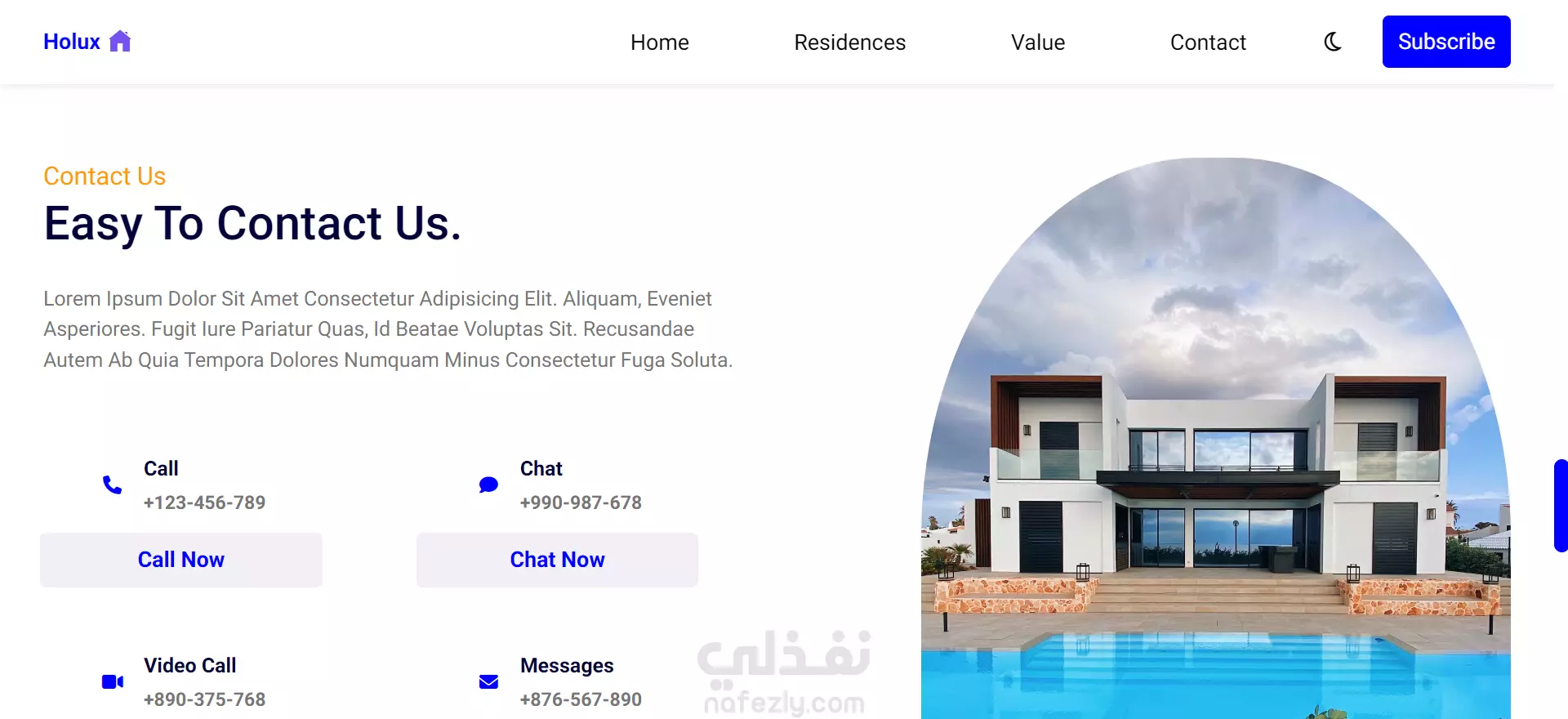 Responsive real estate website | نفذلي