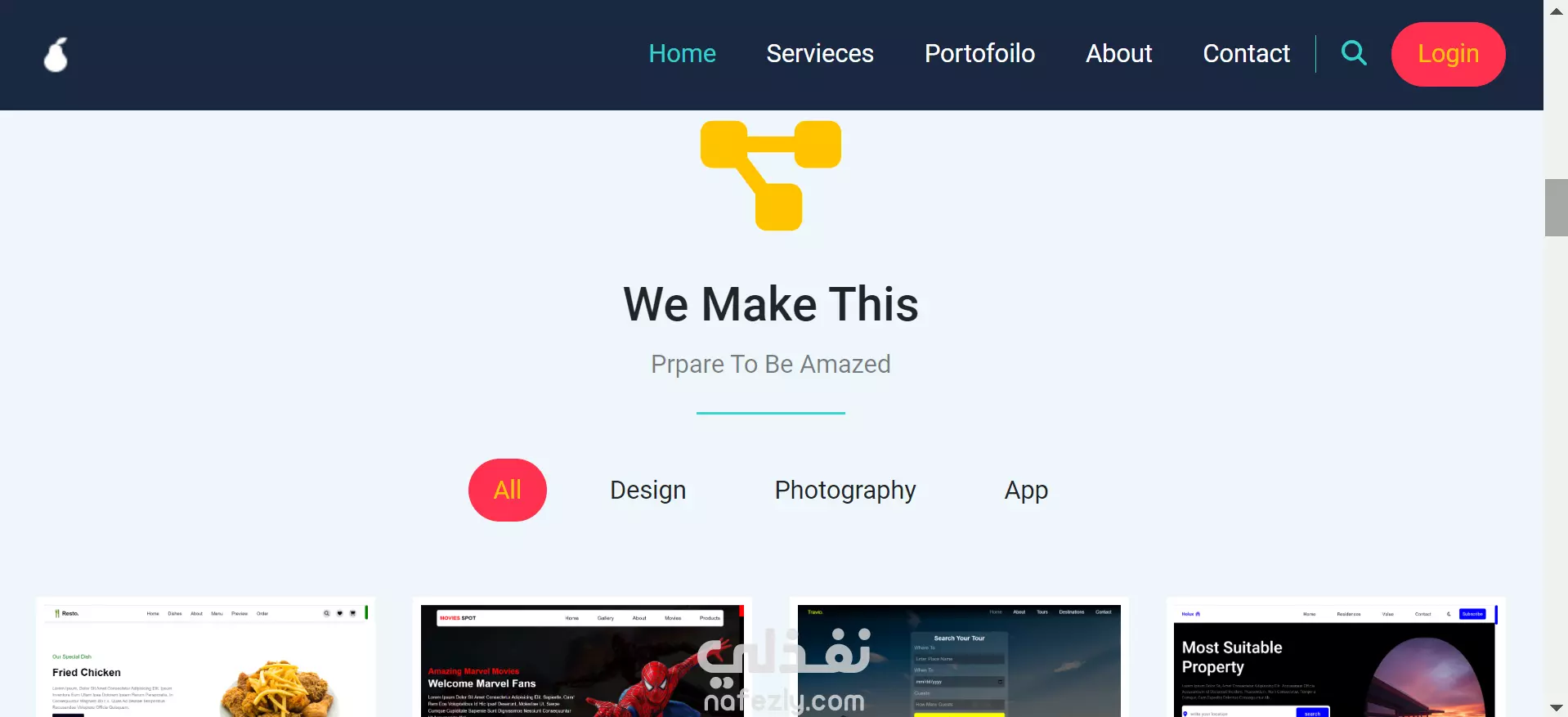 Responsive website | نفذلي