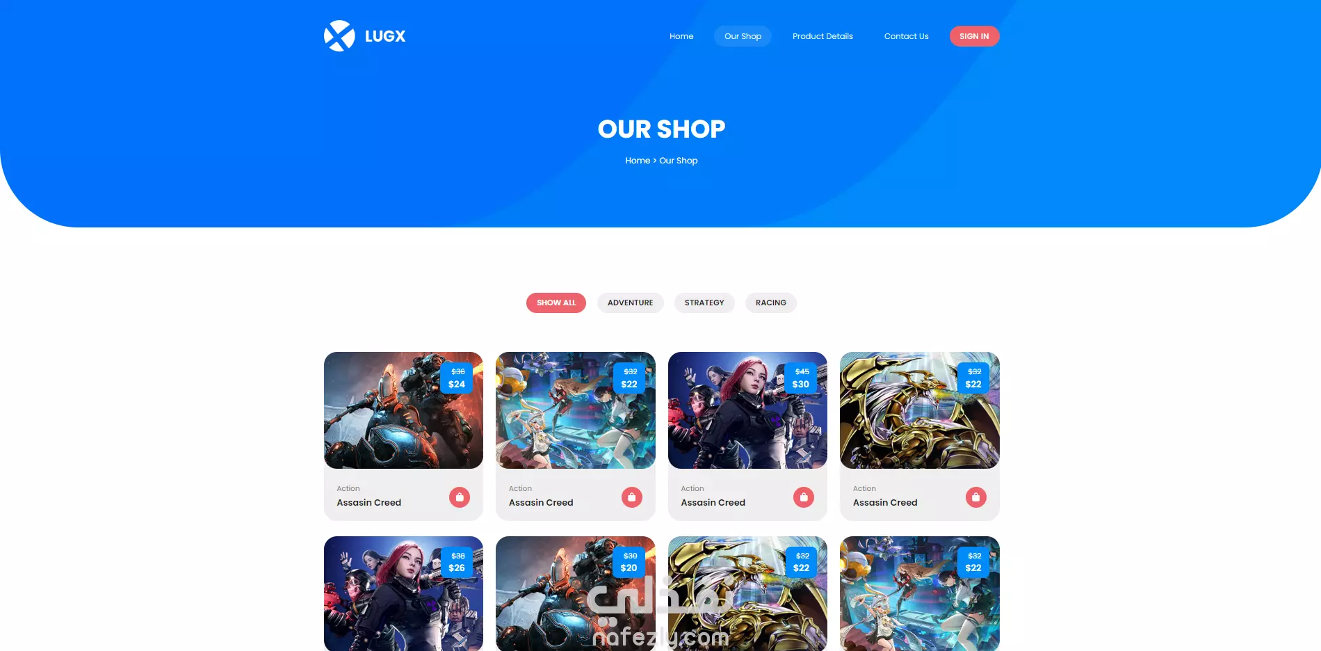 LUGX Gaming Website | نفذلي