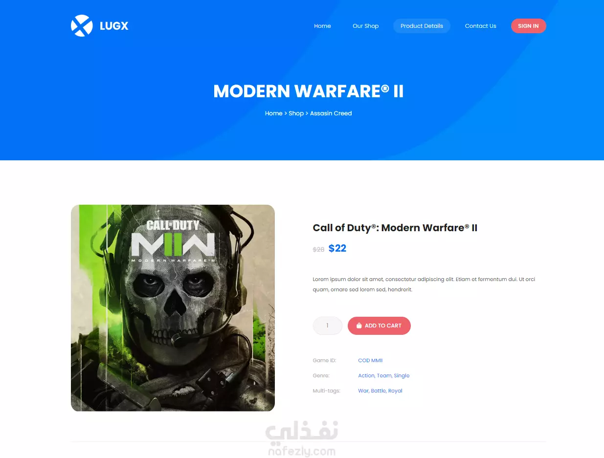 LUGX Gaming Website | نفذلي