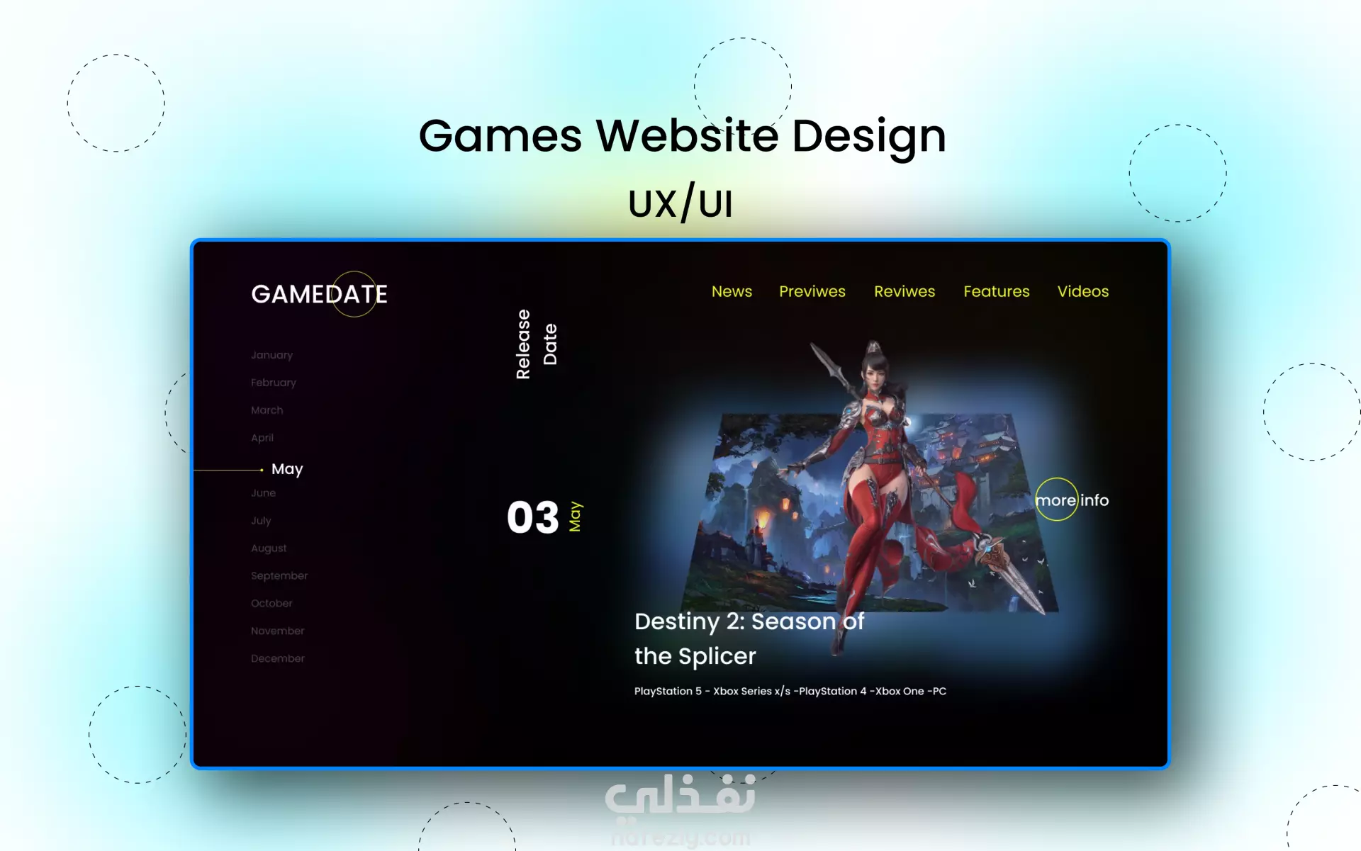 Games website design (ui/ux) | نفذلي