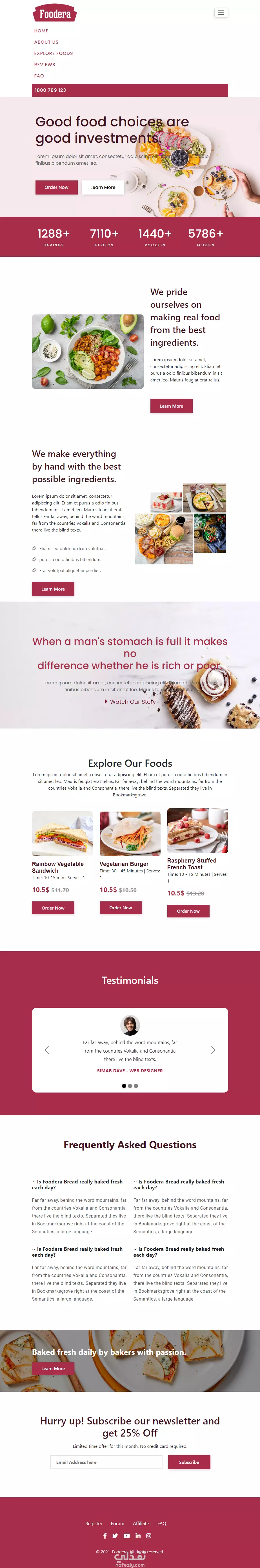landing page using react.js | نفذلي