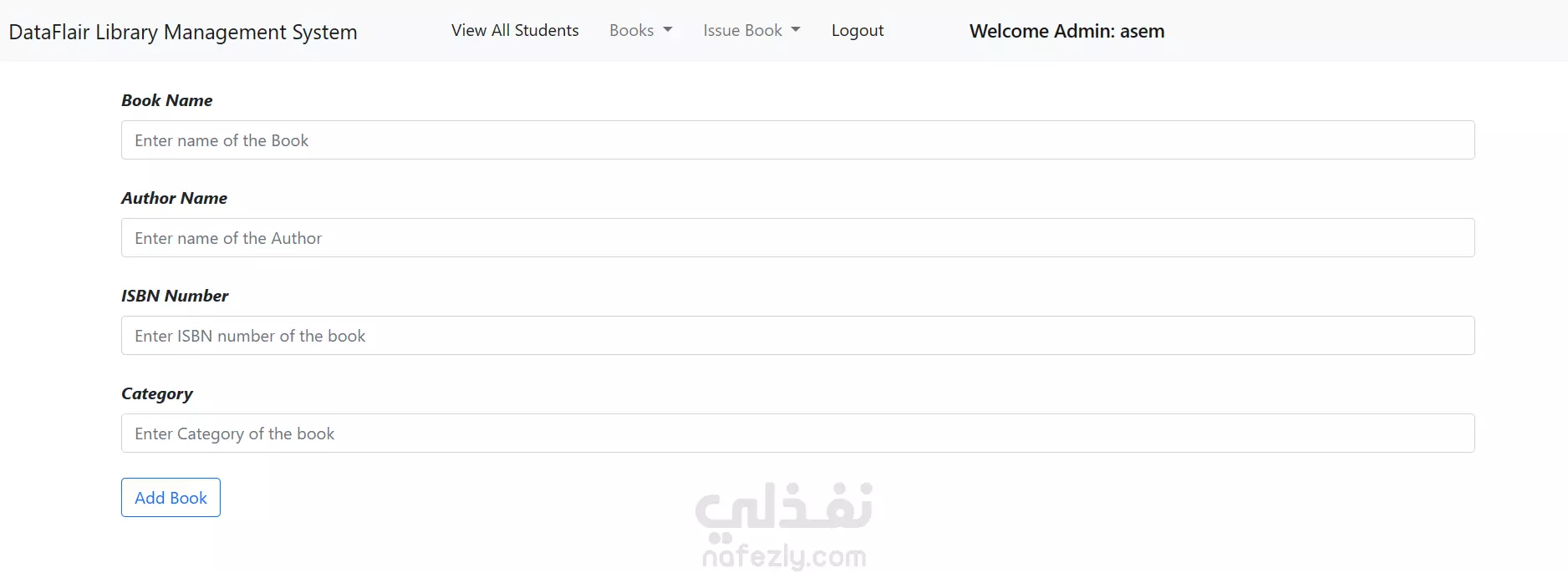 Online Library Management System in Python Django | نفذلي
