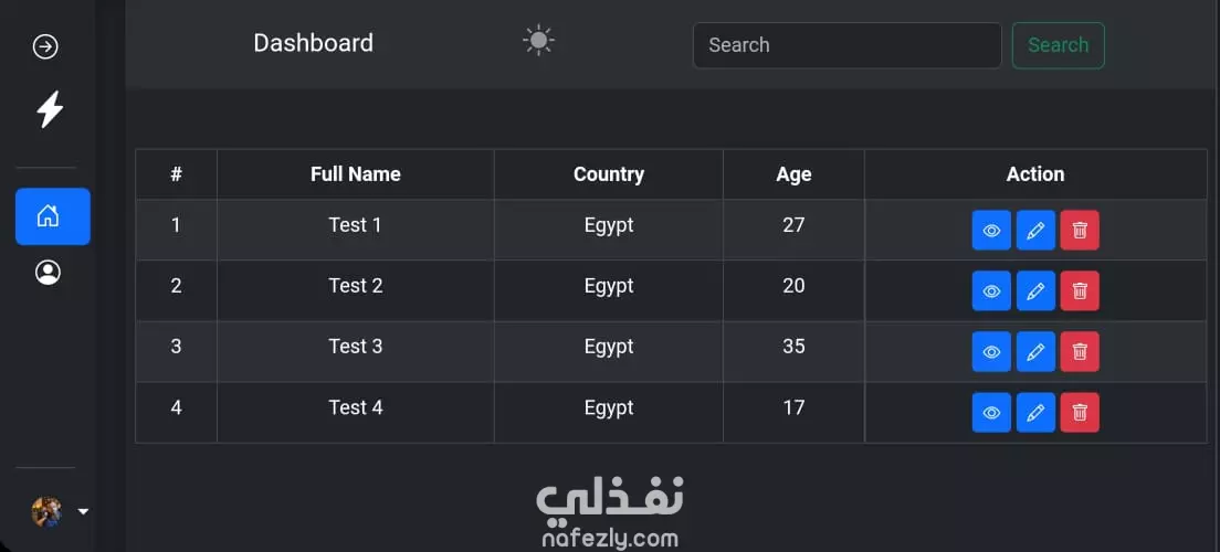 CRUD APP Website | نفذلي