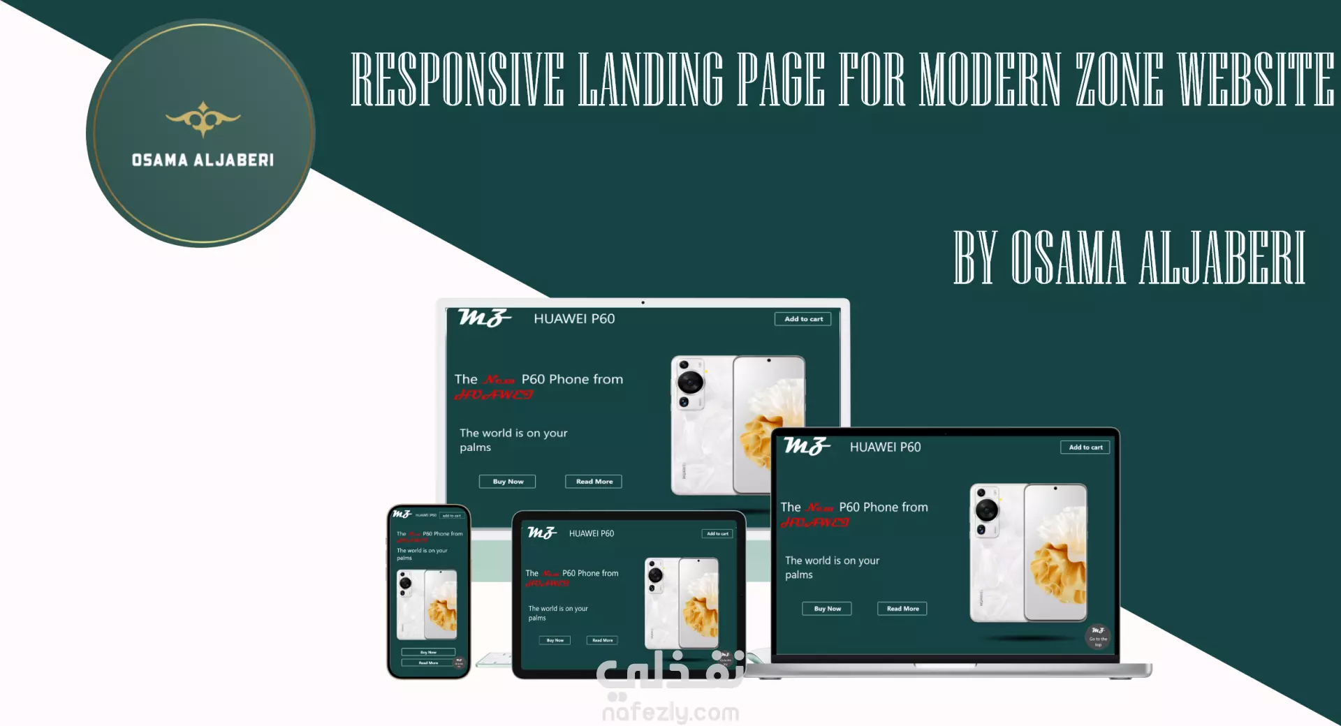 Responsive Landing Page For Modern Zone Website | نفذلي