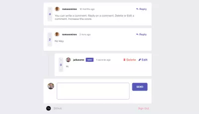 Interactive Comment Section | نفذلي