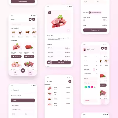 Meat UI App | نفذلي